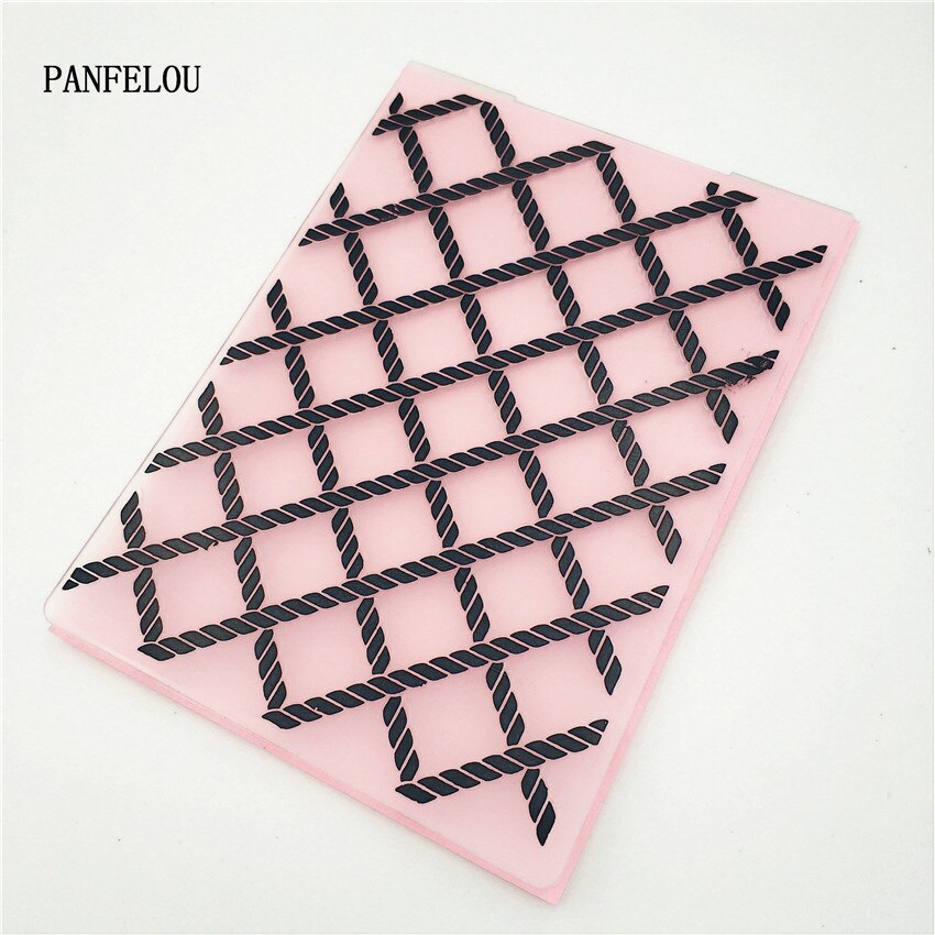 PANFELOU Easter The rope grid Embossing folders Pl... – Grandado