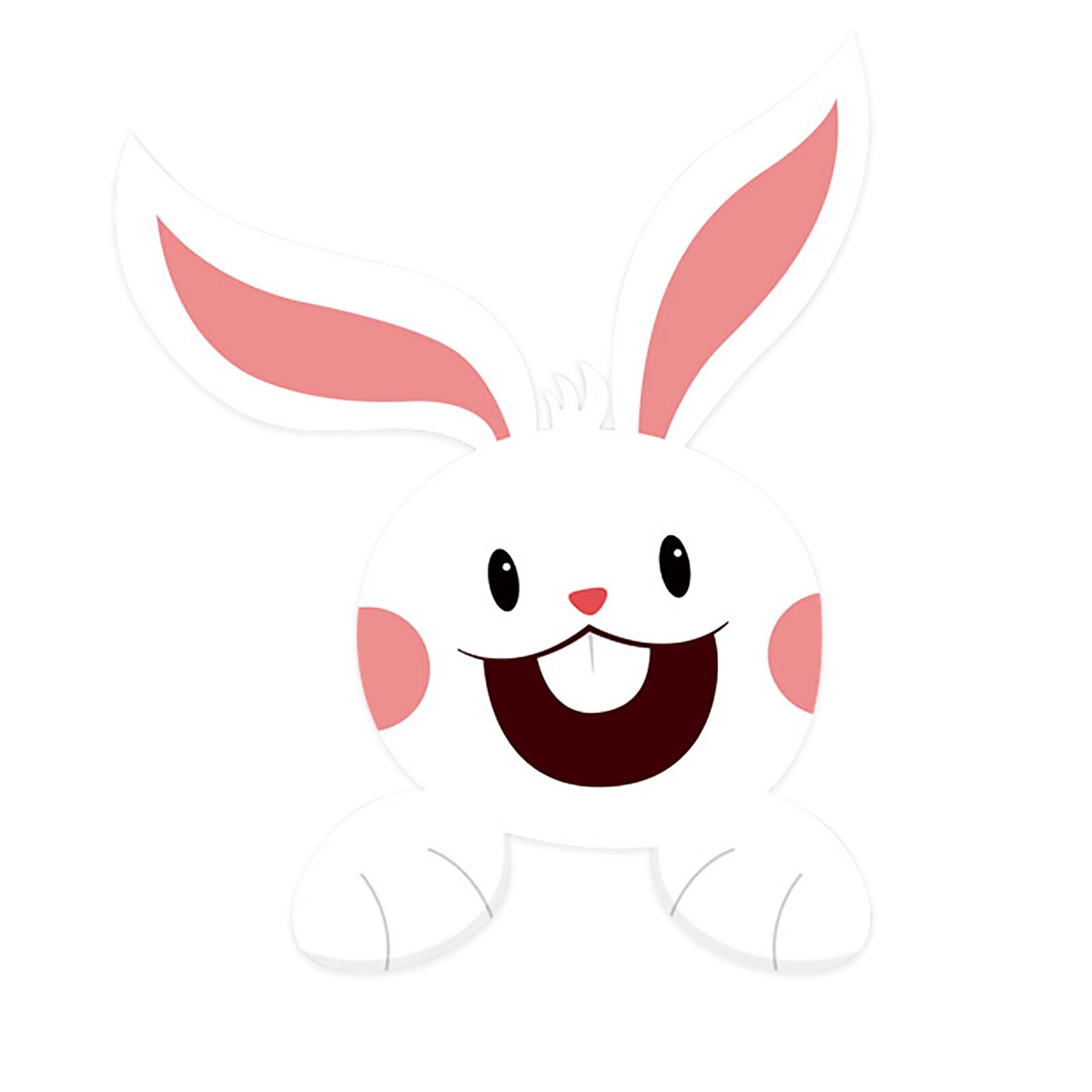 Easter Cute Bunny Peeking Fence Peeker Garden Yard... – Vicedeal