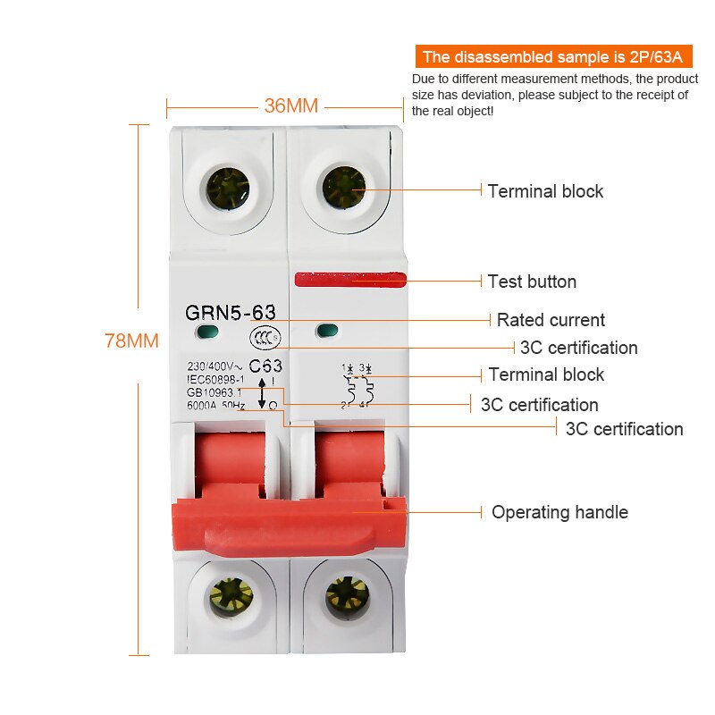 KAMANNI Miniature Circuit Breaker MCB 1-2 Pole Din... – Vicedeal