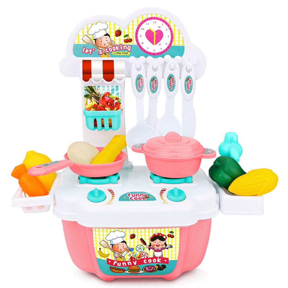 22 PCS Play Kitchen Kit for Kids Pretend Cooking S... – Grandado