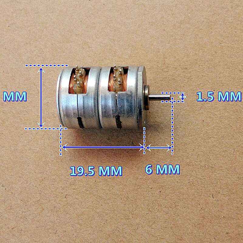 1PC Dual motors 15mm Stepper motor Two-phase four-... – Grandado