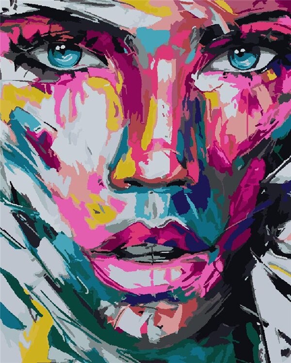 AZQSD Painting By Numbers Woman Hand Paint Kit Can... – Grandado