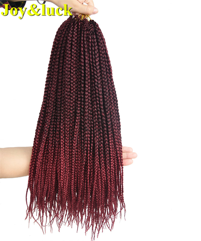 Joy&luck 22 inch Long Box Braids Synthetic Crochet... – Vicedeal