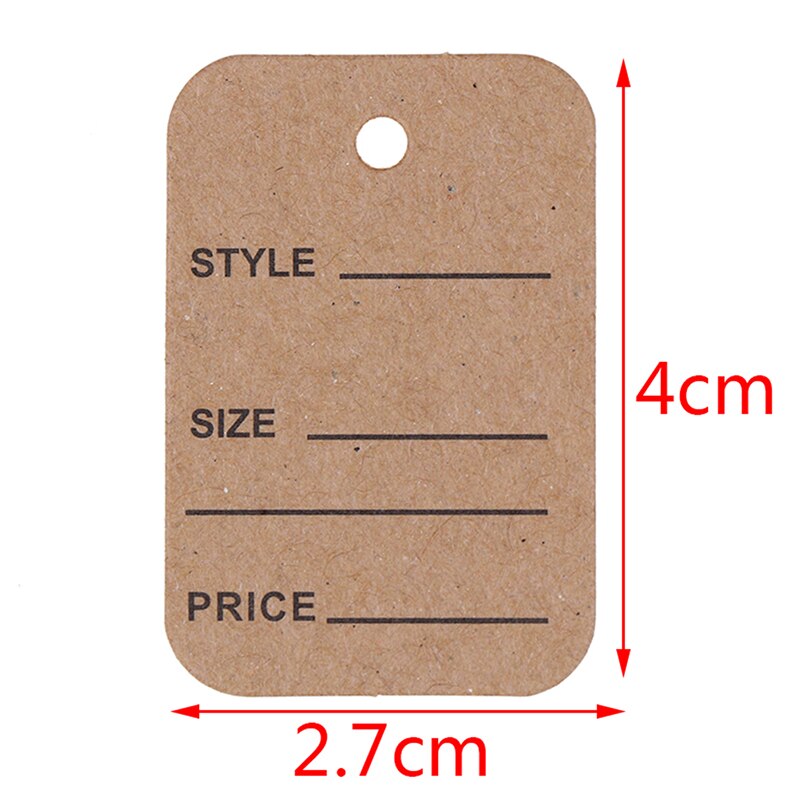 100 pcs Kraft Paper Head Label Festival Note Tag D... – Grandado