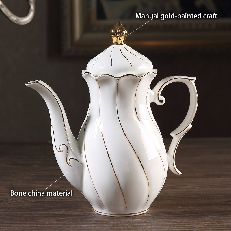 Bone China Gold Inlay Coffee Set Europe Porcelain ... – Grandado
