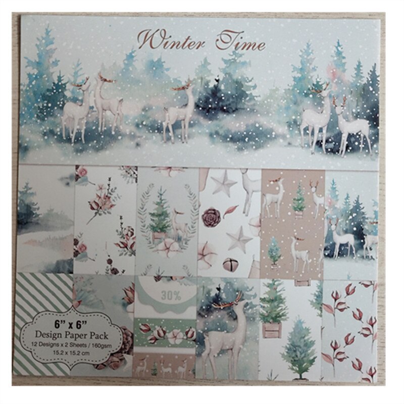 24Pcs/Lot Forest Retro Material Papers DIY Scrapbo... – Grandado