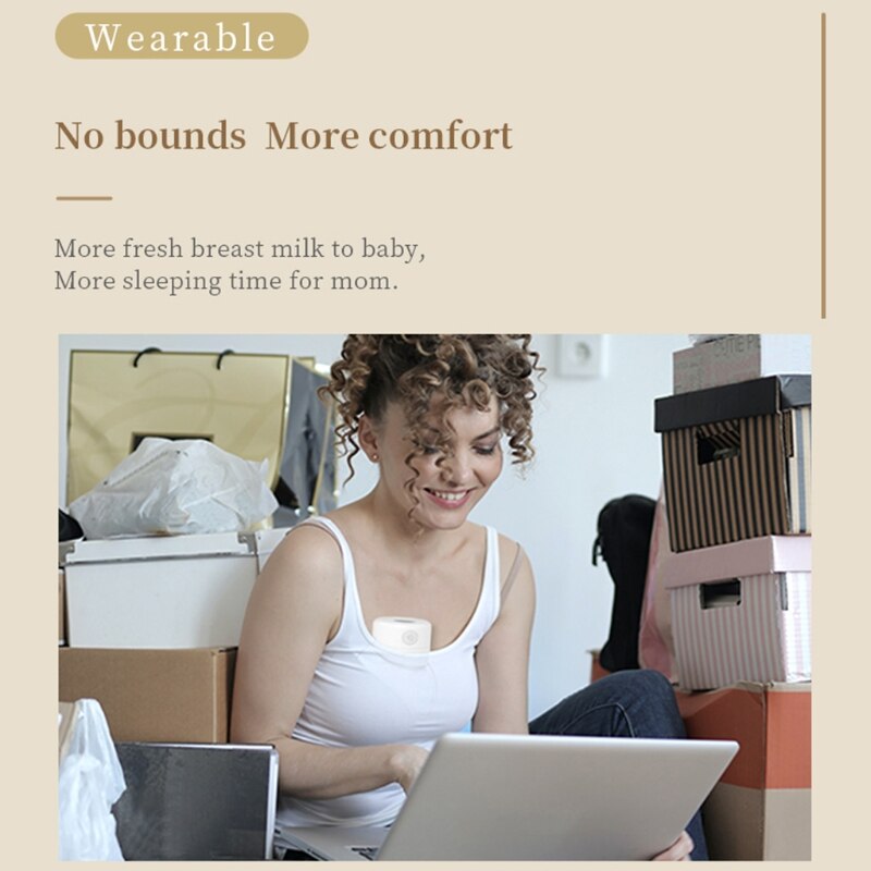 Elektrische Borstkolf Stille Wearable Automatische... – Vicedeal