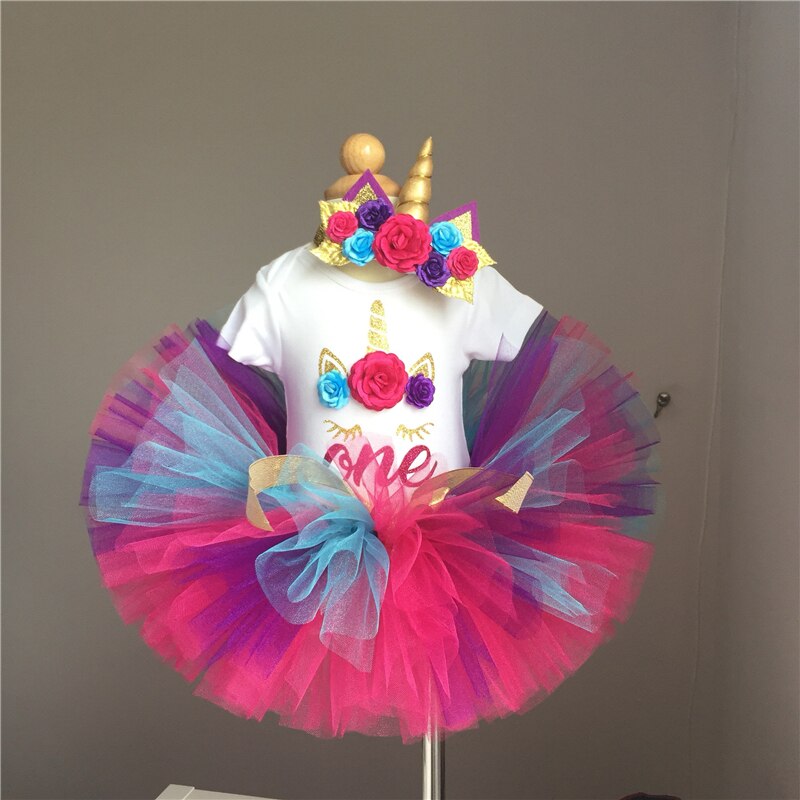 Regenboog Eenhoorn Jurk Baby Meisjes Kleding 1 Jaa... – Grandado