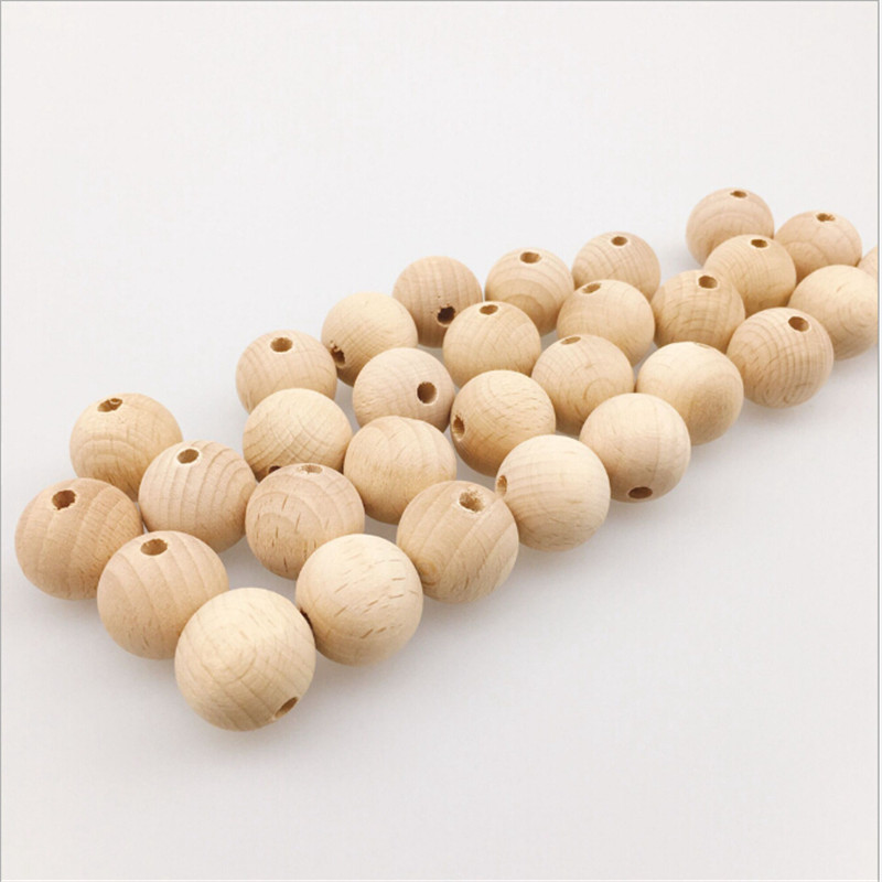 Beech Wooden Chewable 8-20mm Round Beads Ecofriend... – Vicedeal