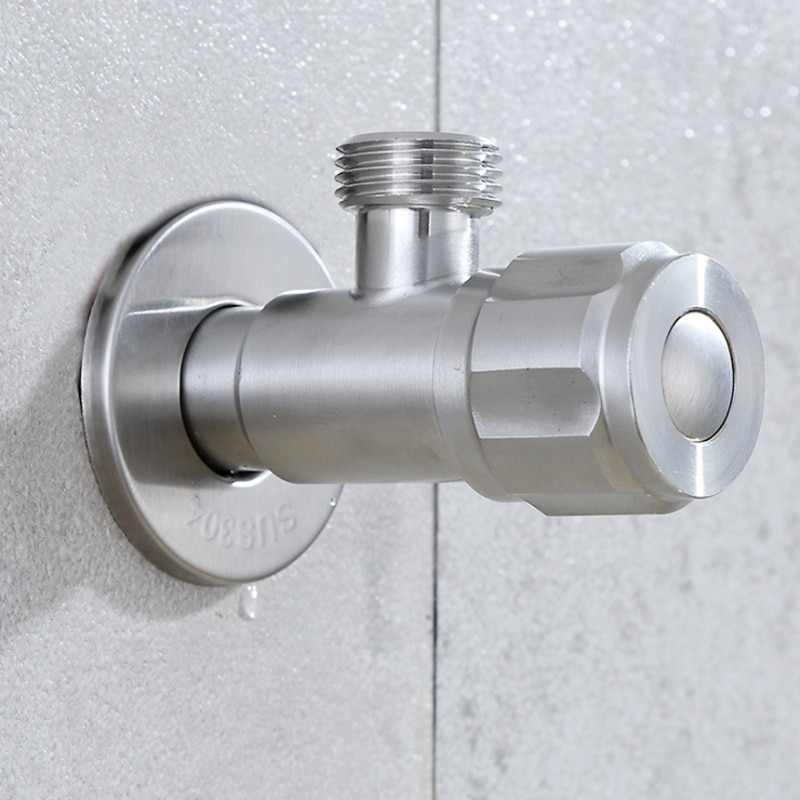 304 Stainless Steel Faucet Triangle Valve Modern Q... – Grandado