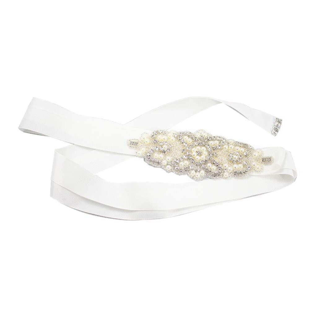 Rhinestone Bridal Belt - Wedding Dress Belt Sash C... – Grandado