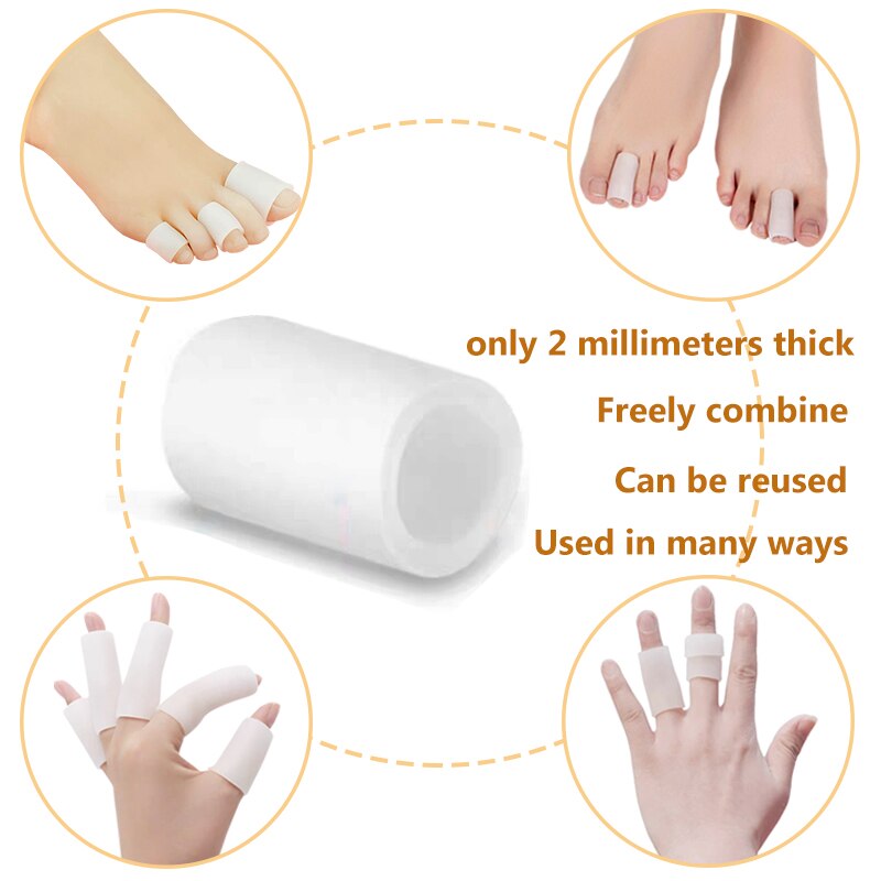 2pcs Gel Tube Finger & Toe Protectors Removal Call... – Grandado