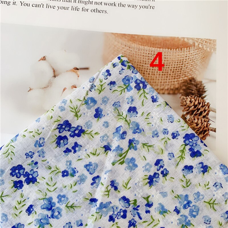 Blauw 150X50 Cm Half Meter Breedte Katoen Stof Naa... – Grandado