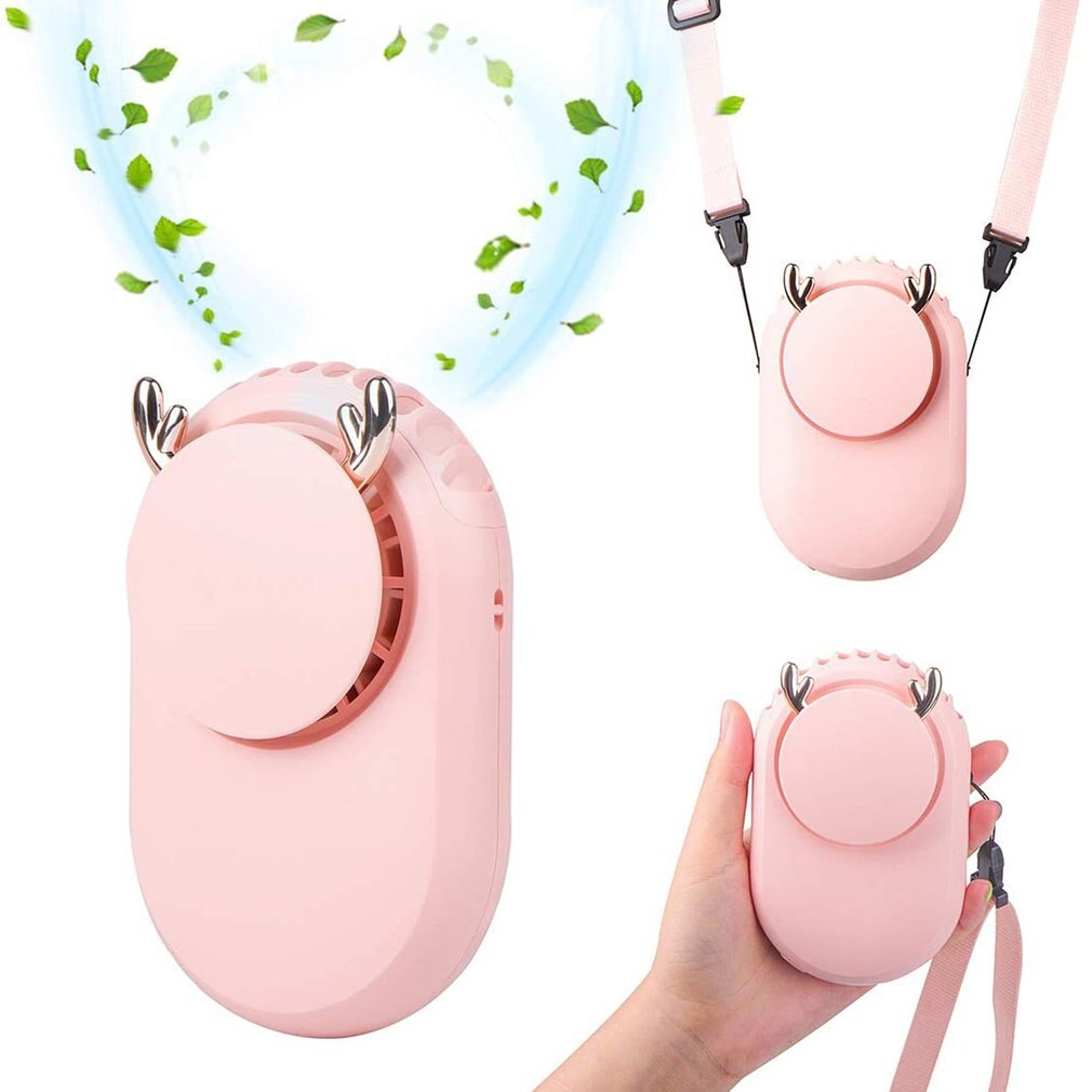Mini ventilador USB, abanico para colgar las manos... – Grandado