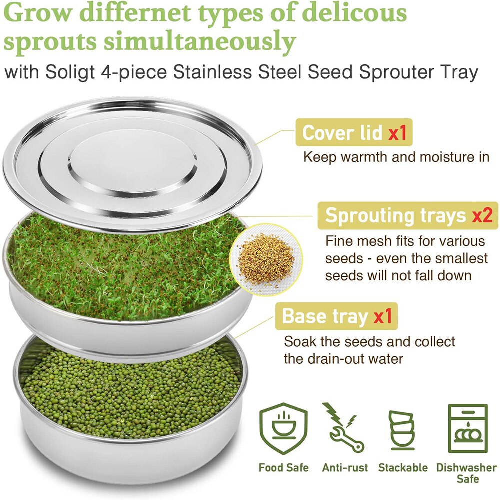 Seed Sprouting Kit Seed Sprouter Germination Cover... – Grandado