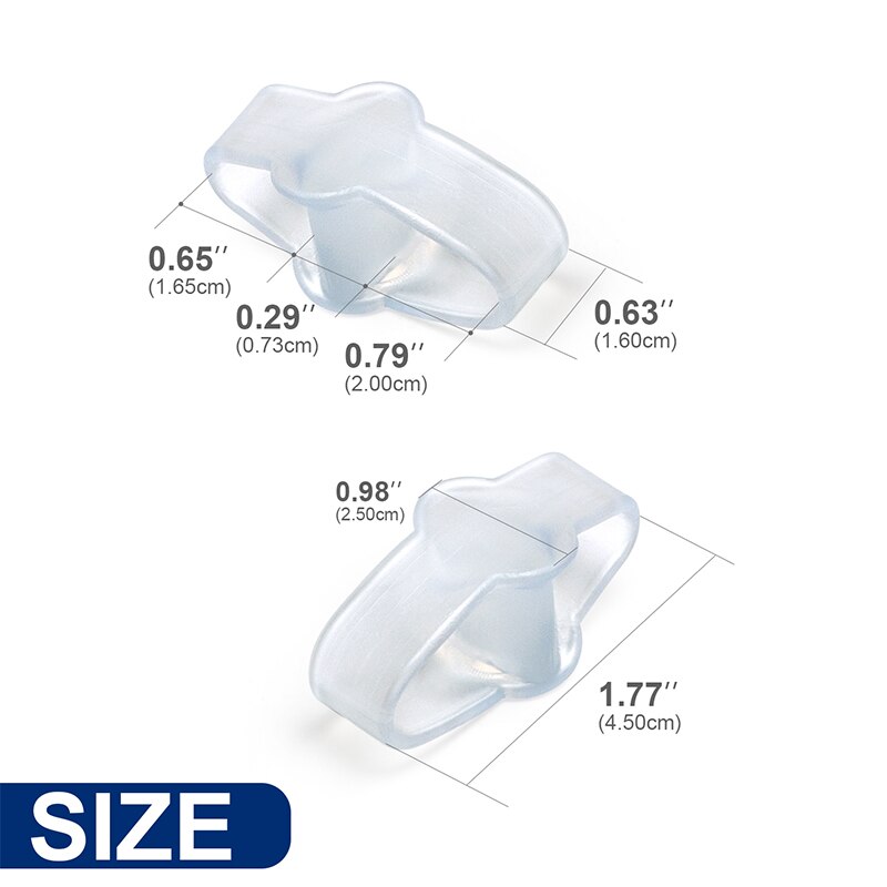 4Pc Silicone Gel Two Hole Toe Separator Spacers Th... – Grandado