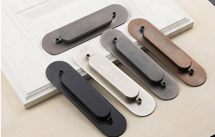 1 pair of hidden door handles Zinc alloy recessed ... – Vicedeal