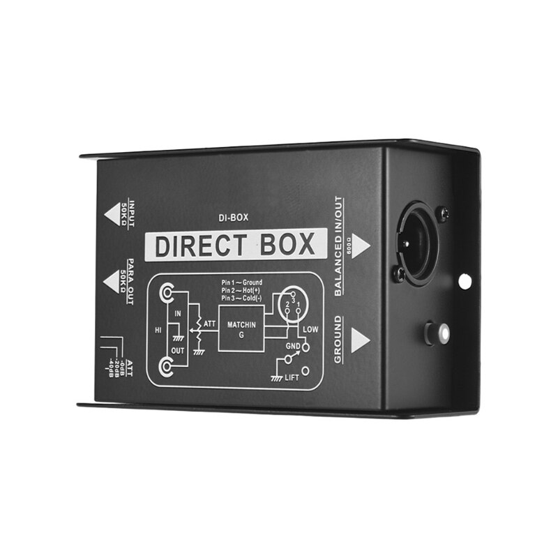 DIRECT BOX Single Channel Passive DI-Box Direct In... – Vicedeal