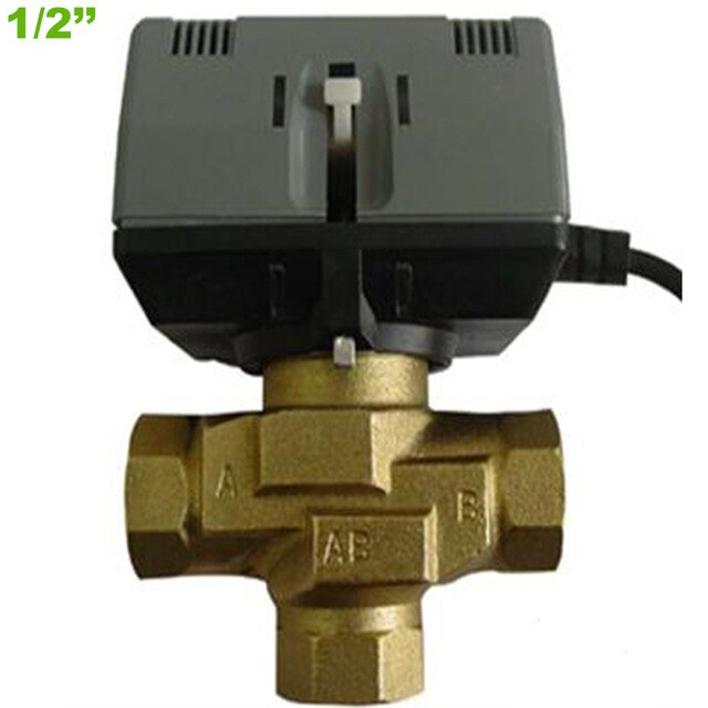 G1/2" Three-way Actuator Valve 220V AC Three Way M... – Vicedeal