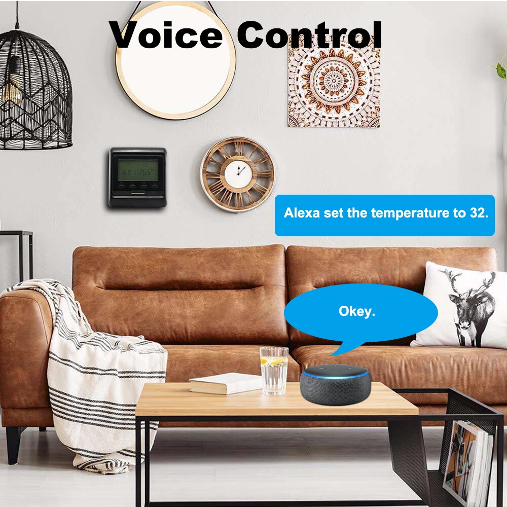 Room Thermostat Wifi Smart Heating Temperature Con Grandado
