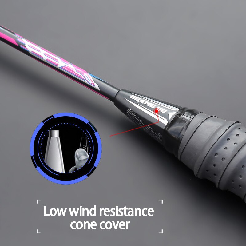 Offensive Type 4U 84g Carbon Fiber Badminton Racke... – Grandado