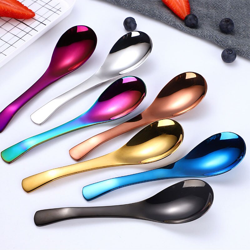 Highly 304 Stainless Steel Spoon 3 Size Large Gold... – Vicedeal