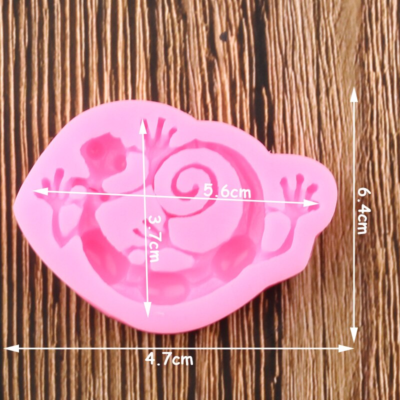 Gecko Lizard Siliconen Fondant Mold Resin Fimo Kle... – Vicedeal