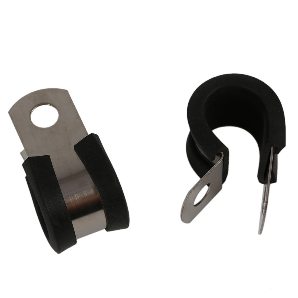 10Pcs Cable Wire Hose Pipe Clamp P Clips Rubber Li... – Vicedeal