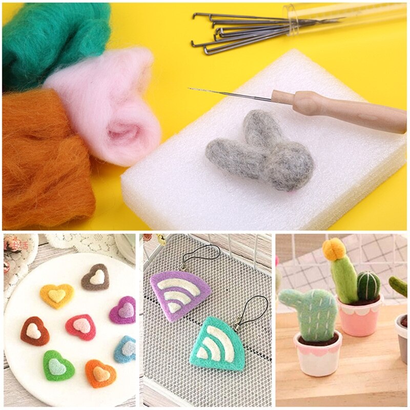 Felting Needles Sewing Needle Kit 20Pcs Wool Felt ... – Grandado
