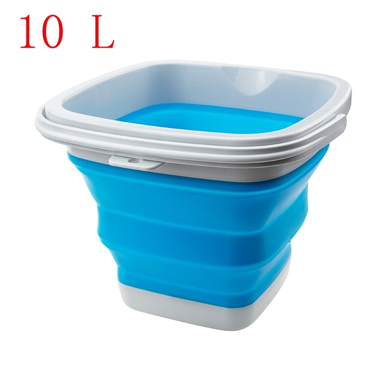 Seau en plastique pliable de Silicone de 10L 5L po... – Grandado