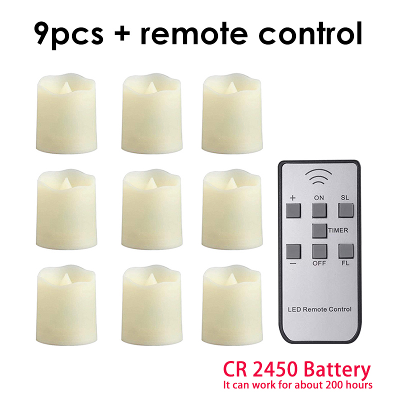 LED Tea Candle Flameless Flicker Remote Year Candl... – Grandado