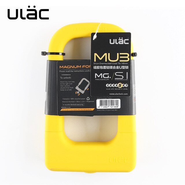 ULAC U Lock Bike Lock 5 Level Security Anti-theft ... – Vicedeal