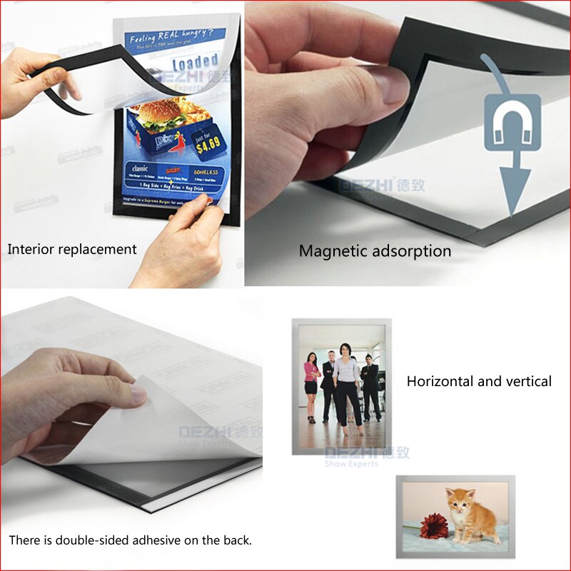 210x297mm PVC Magnetic Office Badge Indoor Wall Mo... – Vicedeal