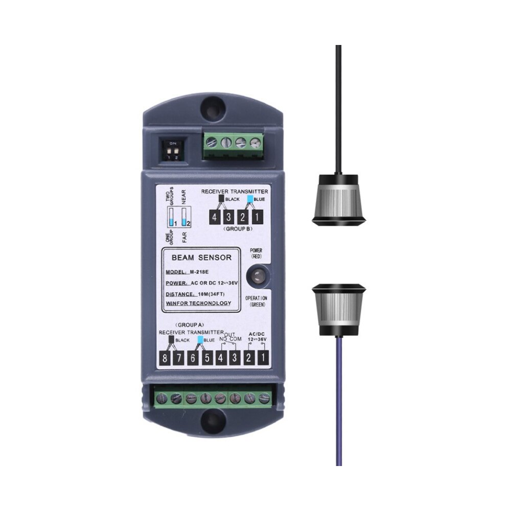 Photoelectric Beam Sensor 10m 90-degree infrared e... – Grandado