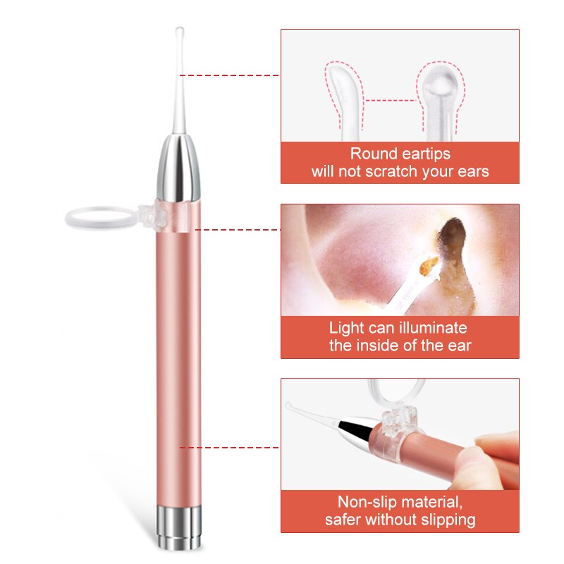 1Set LED Light Ear Pick Ear Wax Clean Remover Flas... – Grandado