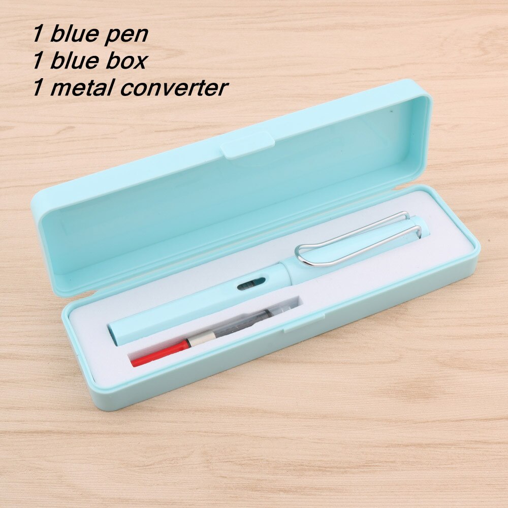 brand set box fountain pen EF NIB Macaron green pi... – Vicedeal