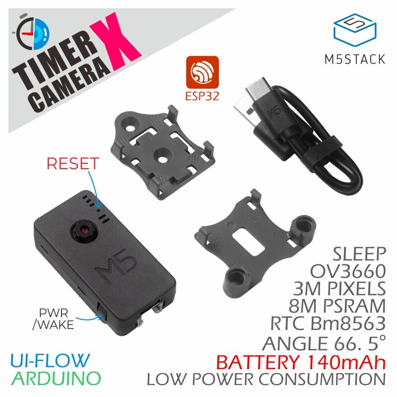 M5Stack Official ESP32 PSRAM Timer Camera X (OV366... – Vicedeal