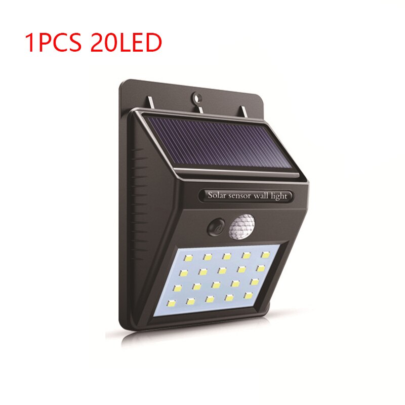 1/2/4 stuks 20/30 LED Solar Power Light PIR Motion... – Grandado