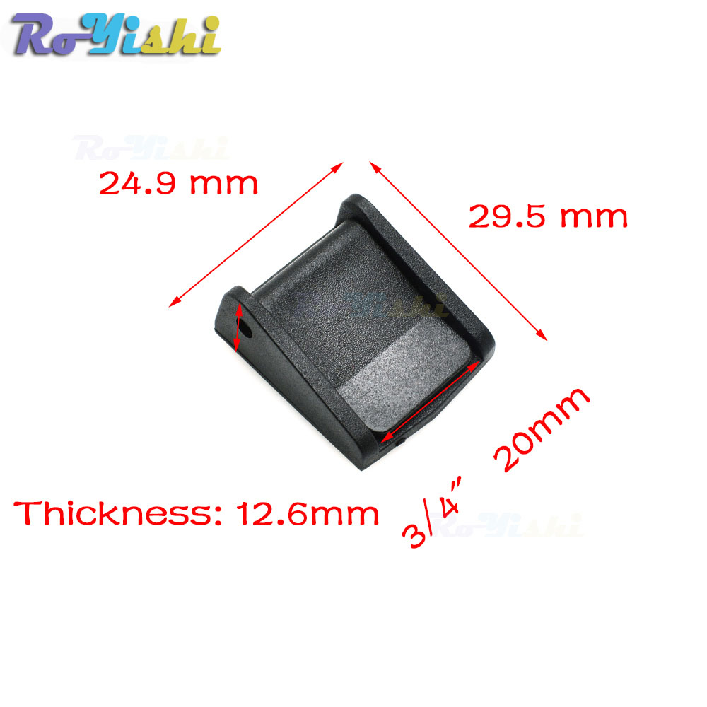 3/4" Cam Buckles Plastic Black Toggle Clip Ba... – Grandado