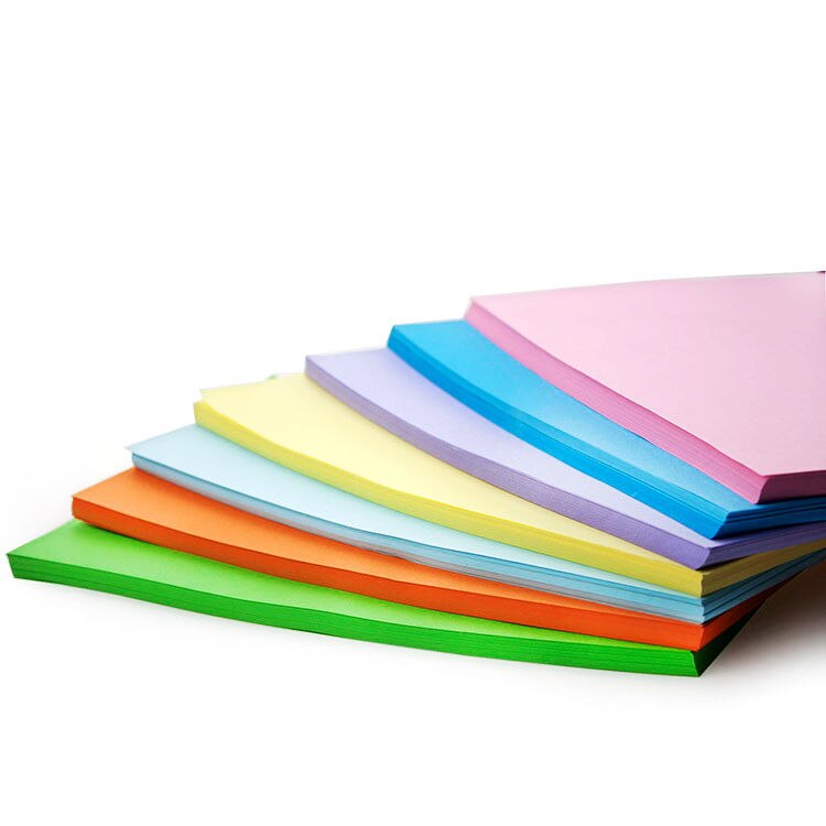 100pcs/lot 80g A4 color copy printing paper color ... – Vicedeal