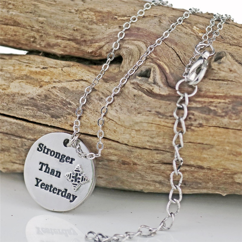 CrossFit Message Pendant Necklace Workout Gym Stro... – Grandado