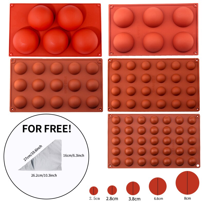 Chocolade Sphere Mold Half Ball Mold Halfrond Vorm... – Vicedeal