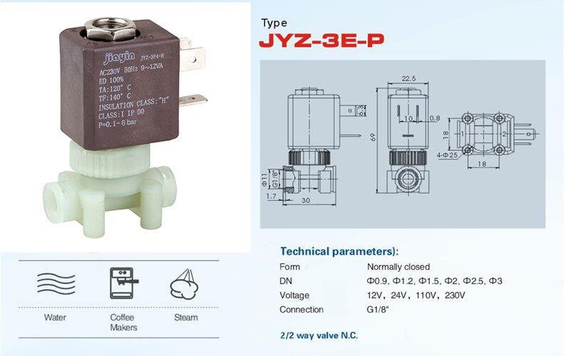 Oorsprong Jiayin JYZ-3 Ac 230V 50Hz 6Bar G1/8 "Can... – Vicedeal