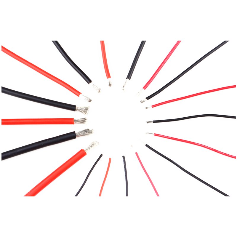 1 Meter Red and 1Meter Black Silicon Wire 8AWG 10A... – Grandado