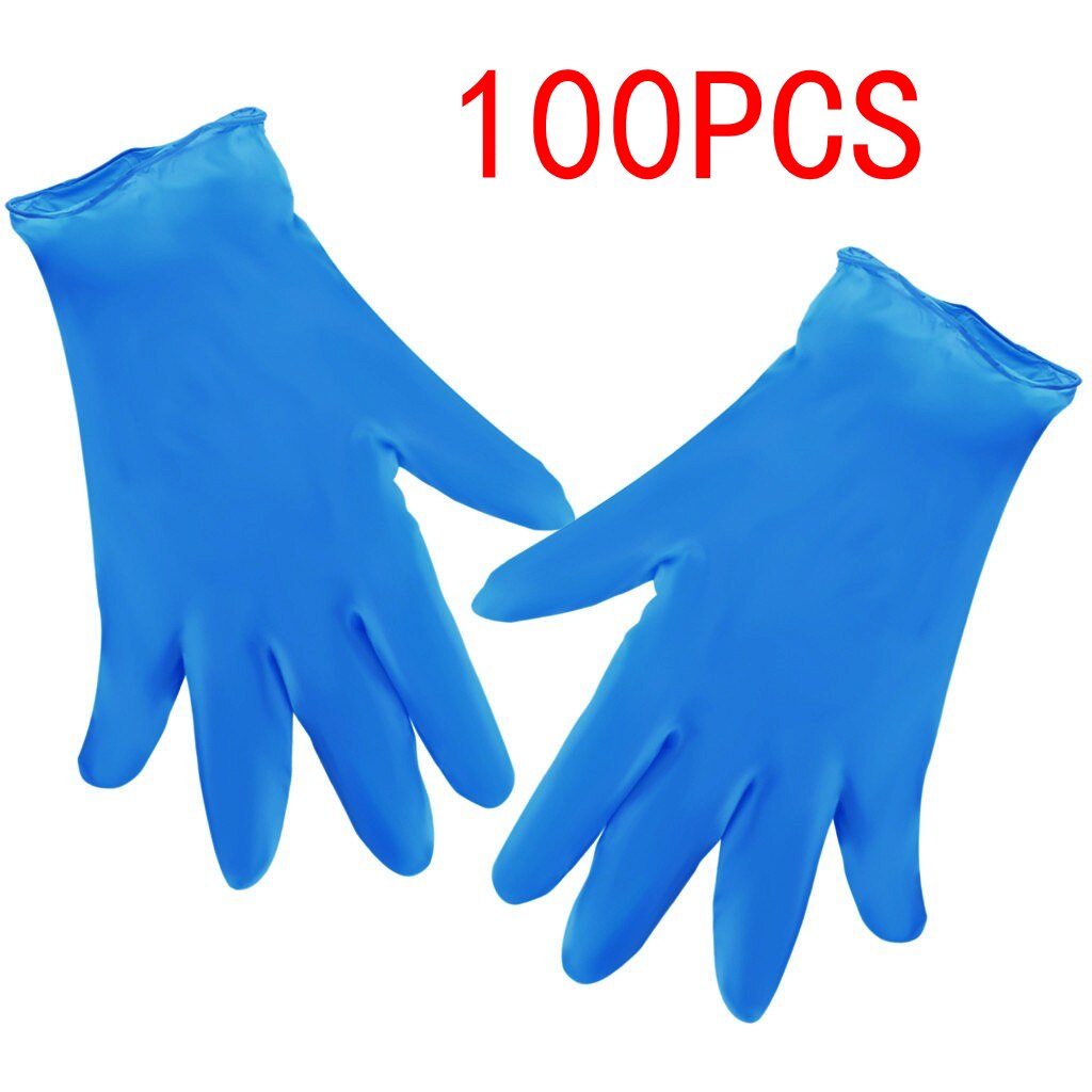 41#100/800pc Blue Nitrile Disposable Latex Gloves ... – Vicedeal