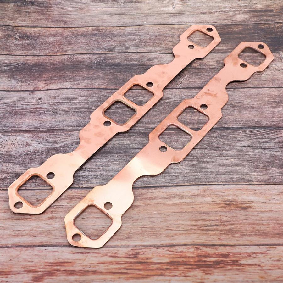 exhaust flange 2pcs Square Port Copper Header Exha... – Grandado