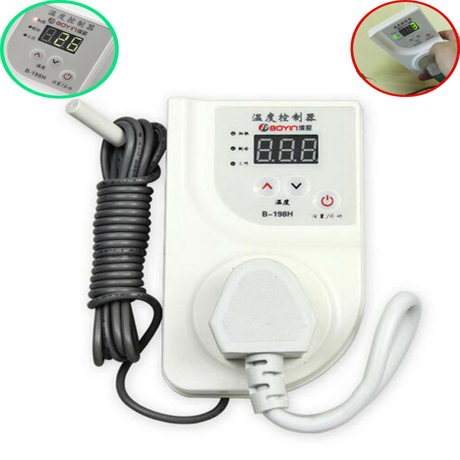 LED Reptile Thermostat Aquarium Timer Cooling Heat... – Grandado