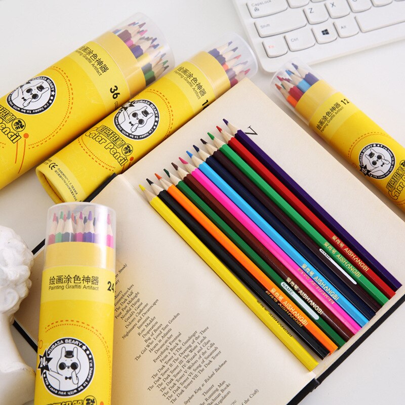 Barrel Pencil 12 Color 36 Color 24 Color Pencil Se... – Grandado