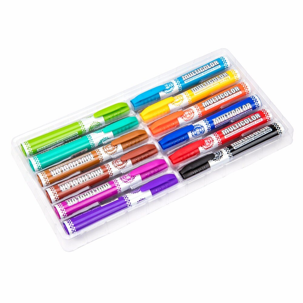 BAOKE White Board Pen 12 Kleur Whiteboard Marker P... – Vicedeal