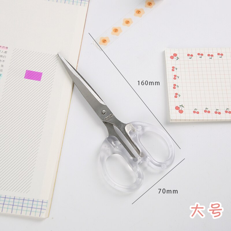 3 Sizes Clear Acrylic Silver Scissors School Offic... – Vicedeal